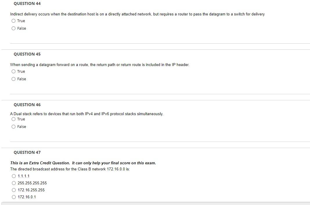 Solved QUESTION 44 Indirect delivery occurs when the | Chegg.com