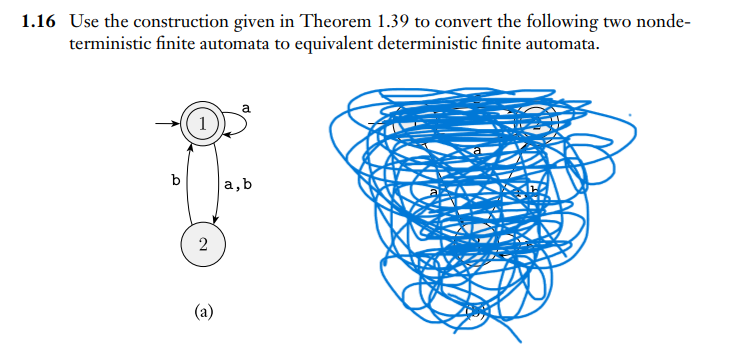 Solved 1.16 ﻿Use the construction given in Theorem 1.39 ﻿to | Chegg.com
