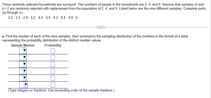 Solved 4 B. Compare the population median to the mean of | Chegg.com