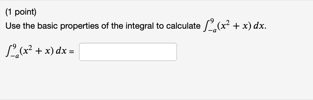 Solved 6 (1 point) Consider the function f(x) = 5 x2 Let | Chegg.com