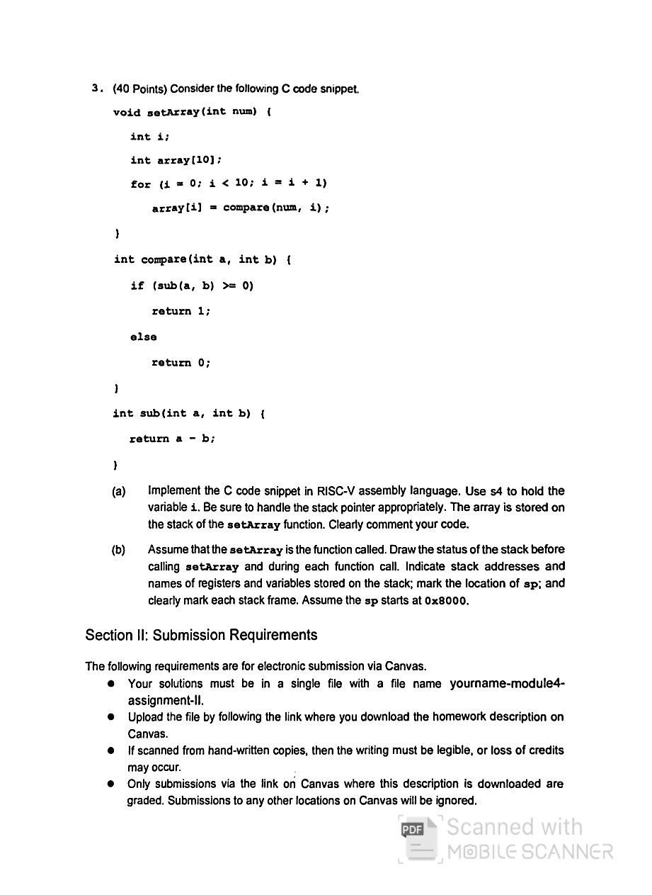 Solved CDA 3103 Computer Organization Homework Section 1: | Chegg.com