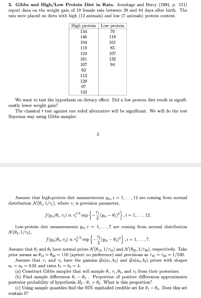 Bayesian Statistics All the questions provided | Chegg.com