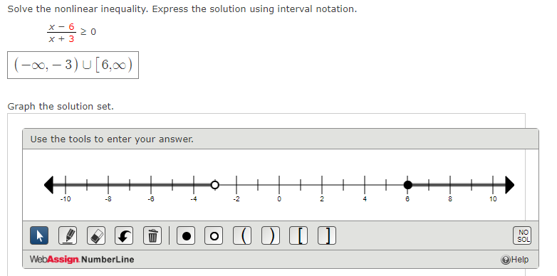 Solved Solve the nonlinear inequality. Express the solution | Chegg.com