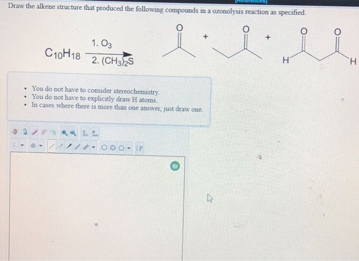Solved Draw the alkene structure that produced the following | Chegg.com
