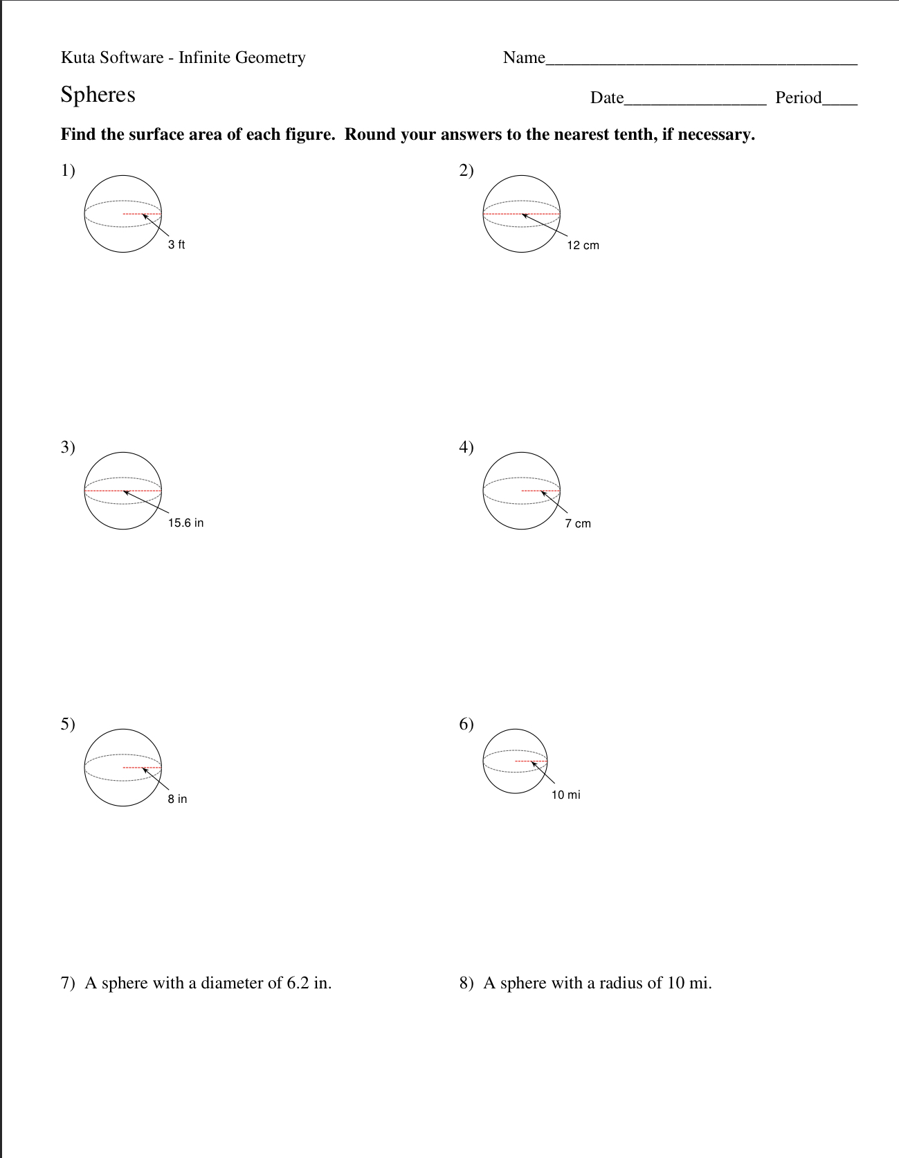 Solved Find the lateral area and surface area of each | Chegg.com