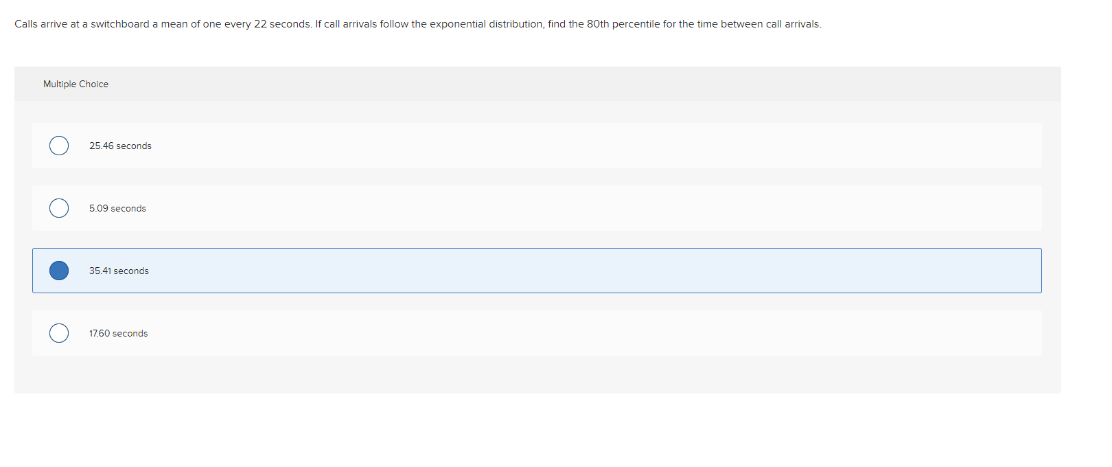 Solved Calls arrive at a switchboard a mean of one every 22 | Chegg.com