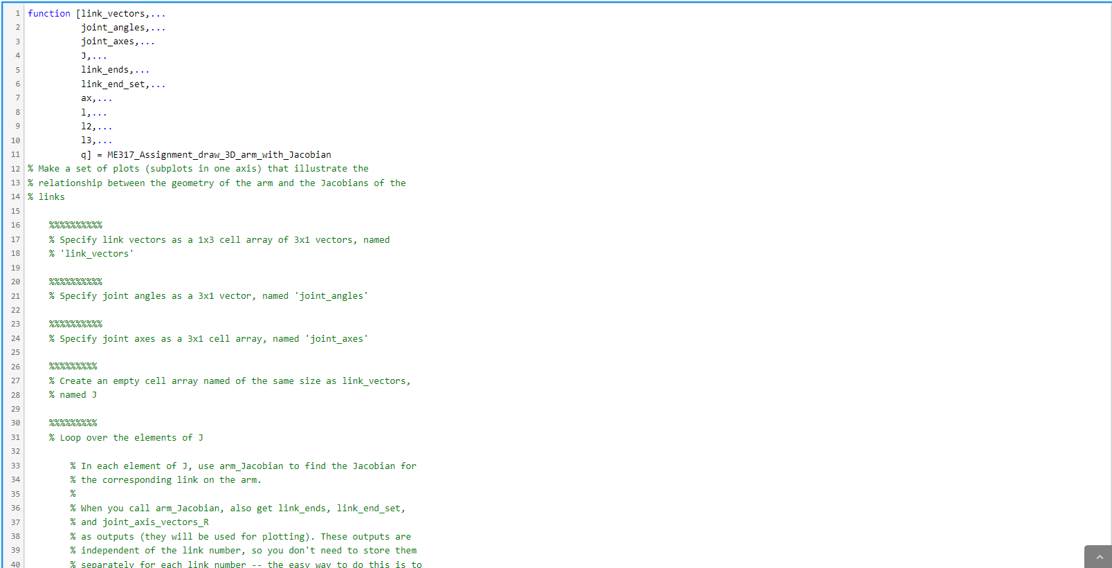 Solved Make a set of plots of a 3-link arm, overlaid with | Chegg.com