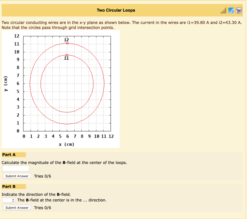Solved Two Circular Loops 'H Two circular conducting wires | Chegg.com