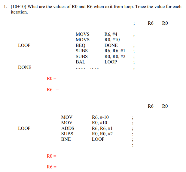 Solved 1. (10+10) ﻿What are the values of R 0 ﻿and R 6 ﻿when | Chegg.com