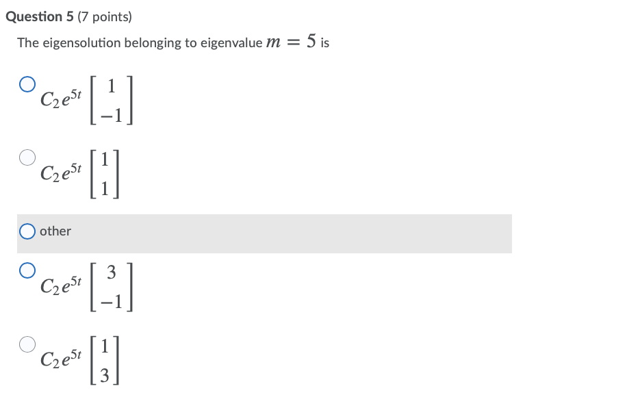 Solved Eigensolutions For the system of 1st order autonomous | Chegg.com
