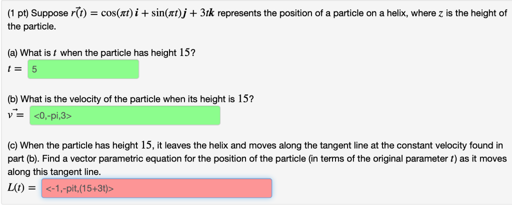 Solved (1 pt) Suppose r(t-cos(m) 1 + sin(rt)ị t 31k | Chegg.com Solved (1 pt) Suppose r(t-cos(m) 1 + sin(rt)ị t 31k | Chegg.com