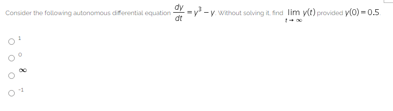 Solved Consider the following autonomous differential | Chegg.com