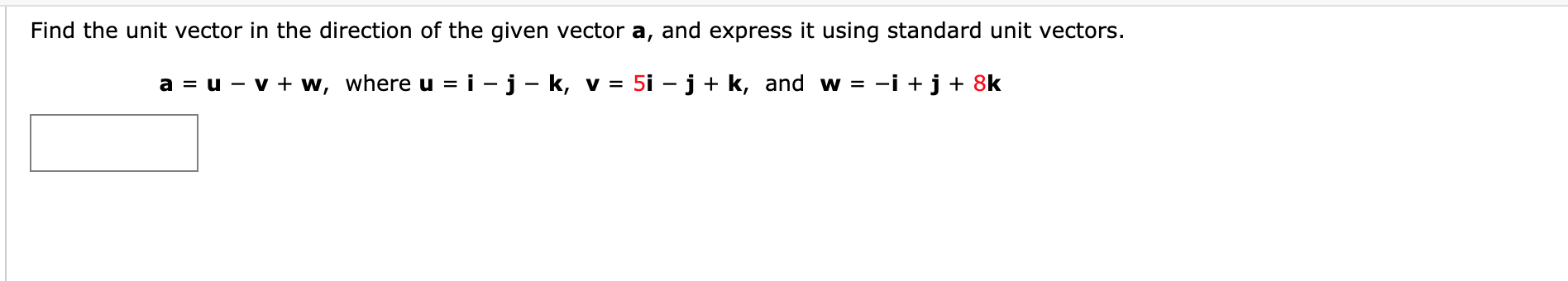 Solved Find the unit vector in the direction of the given | Chegg.com