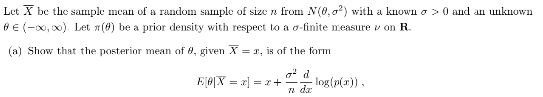 Solved Let Xˉ be the sample mean of a random sample of size | Chegg.com