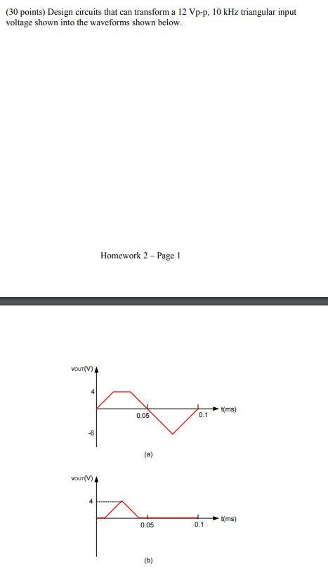 Solved ( 30 points) Design circuits that can transform a | Chegg.com