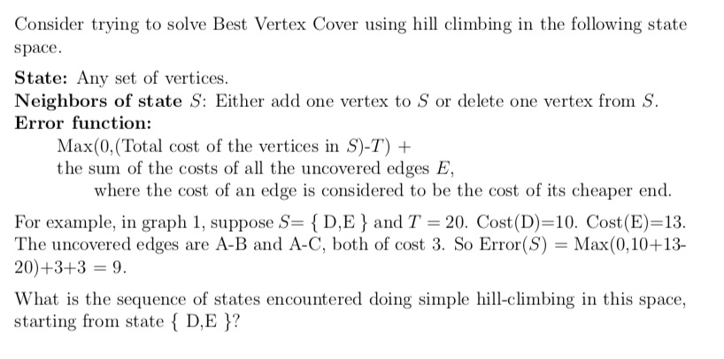 Solved The "Best Vertex Cover" problem is defined as | Chegg.com