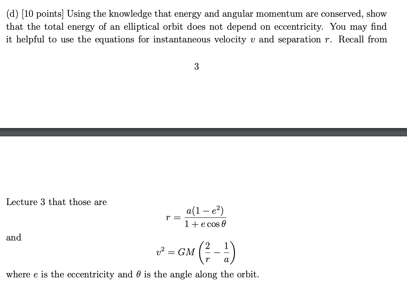 Solved (d) [10 points] Using the knowledge that energy and | Chegg.com