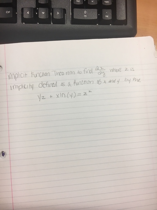 Solved Implicit Function Theorem to find partialdifferential | Chegg.com