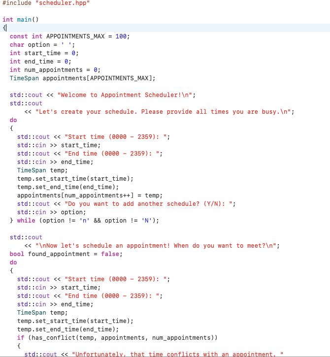 n this milestone we will create a TimeSpan object | Chegg.com