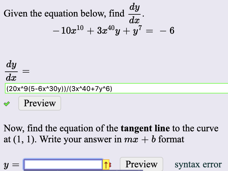 Solved Given the equation below, find – 10x10 + 3x40y + y = | Chegg.com