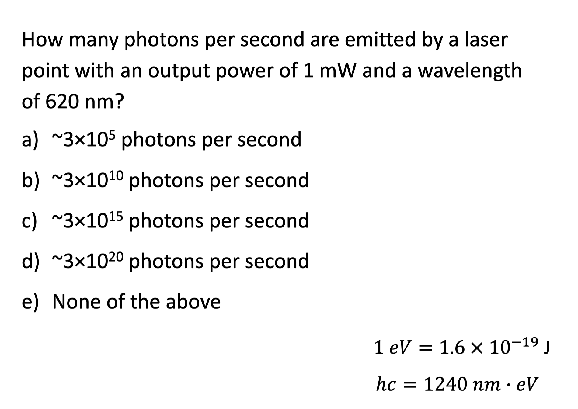 Solved How many photons per second are emitted by a | Chegg.com