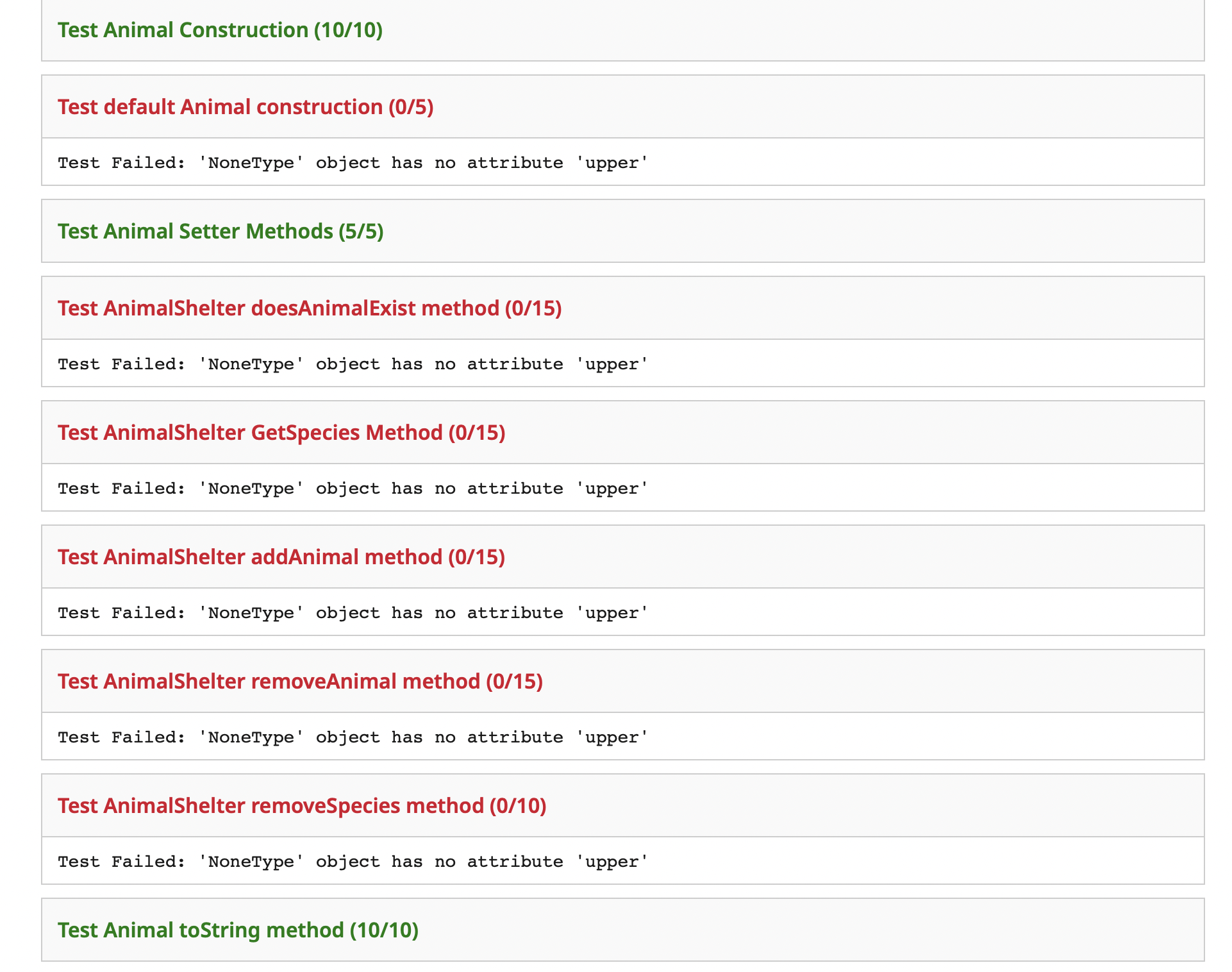 Solved \r\ndef__init__(self, species: str = None, weight: | Chegg.com