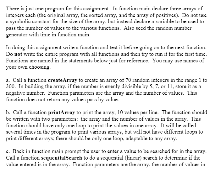 Solved There is just one program for this assignment. In | Chegg.com