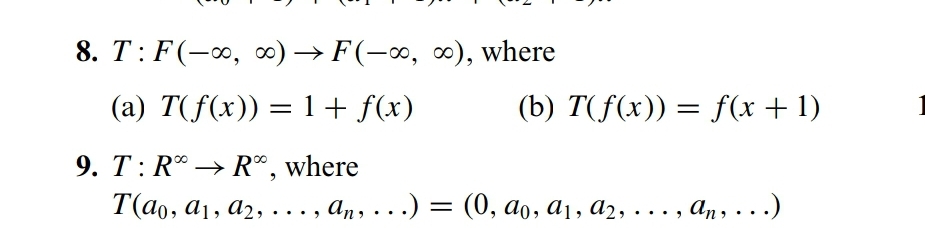 Solved In Exercises 3-9, determine whether the mapping T is | Chegg.com
