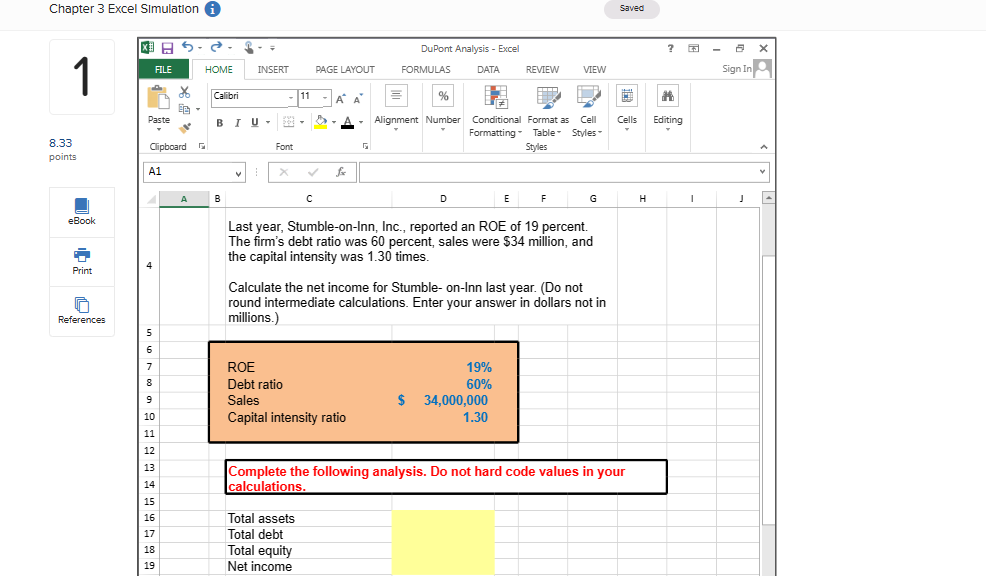 Chapter 3 Excel SImulation i Saved | Chegg.com