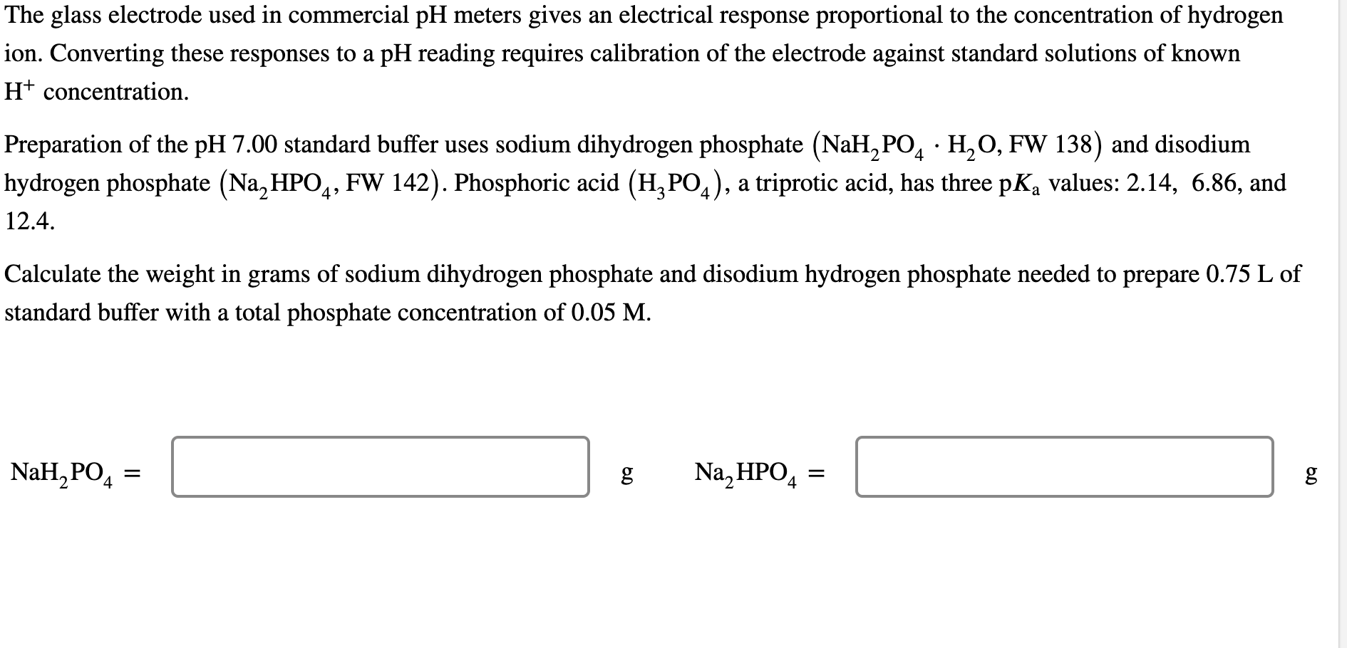 Solved The glass electrode used in commercial pHpH | Chegg.com