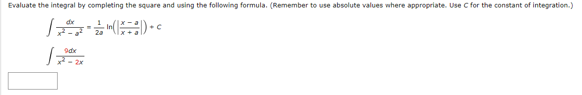 Solved Evaluate the integral by completing the square and | Chegg.com