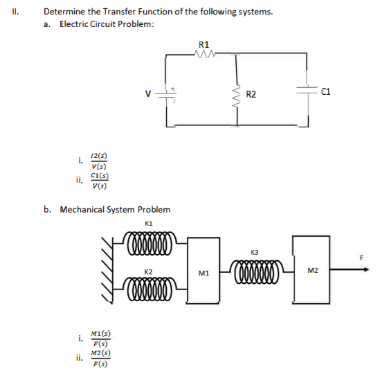 Solved Determine the Transfer Function of the following | Chegg.com