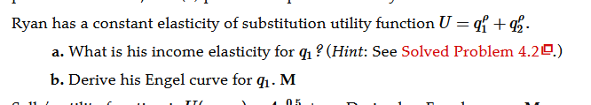 Solved Ryan has a constant elasticity of substitution | Chegg.com