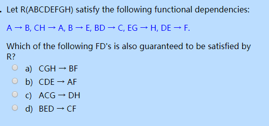 Solved Relation R(A,B,C) currently has only the tuple | Chegg.com