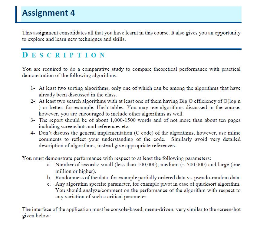 Assignment 4 This assignment consolidates all that | Chegg.com