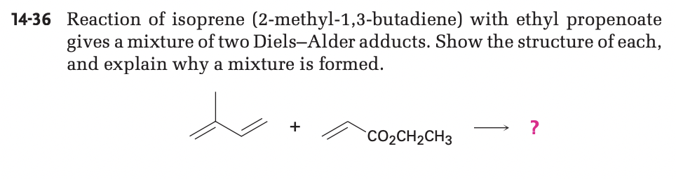 Solved 14-36 Reaction of isoprene (2-methyl-1,3-butadiene) | Chegg.com