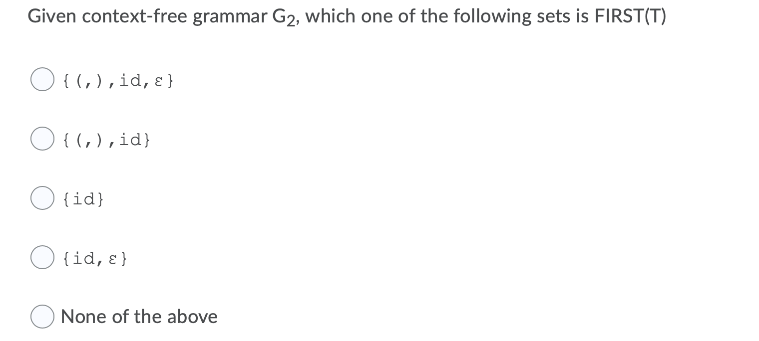 Solved Refer to the context-free grammar G2 shown below to | Chegg.com