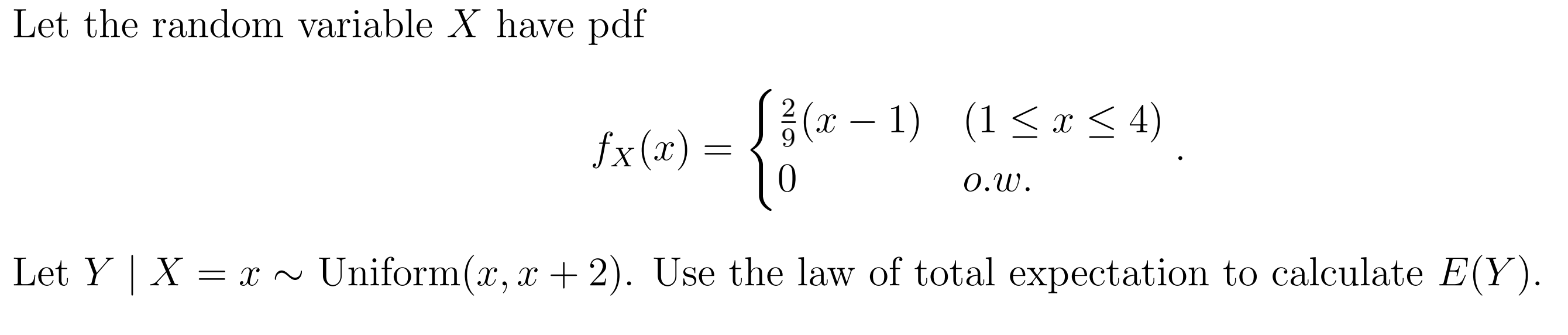 Solved Let the random variable X have pdf ܗ[ܘ T -1)_(1