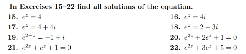 Solved = In Exercises 15–22 find all solutions of the | Chegg.com