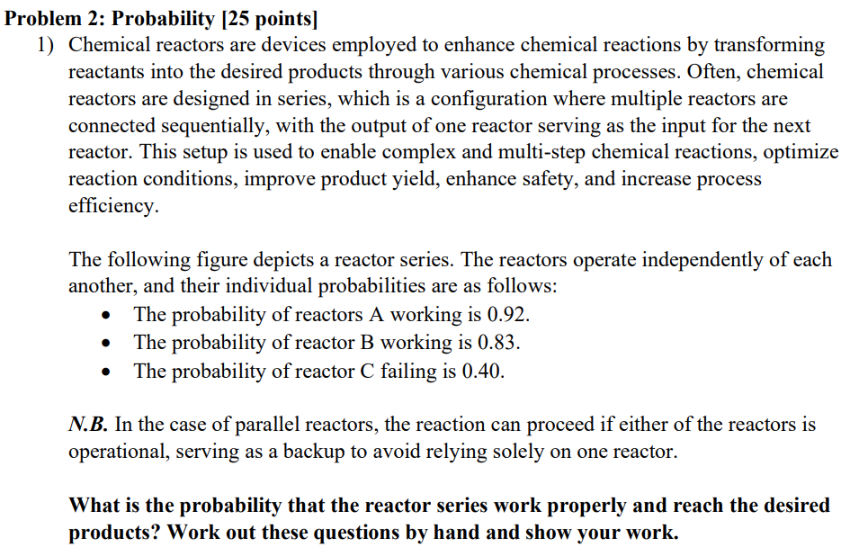Solved Chemical reactors are devices employed to enhance | Chegg.com