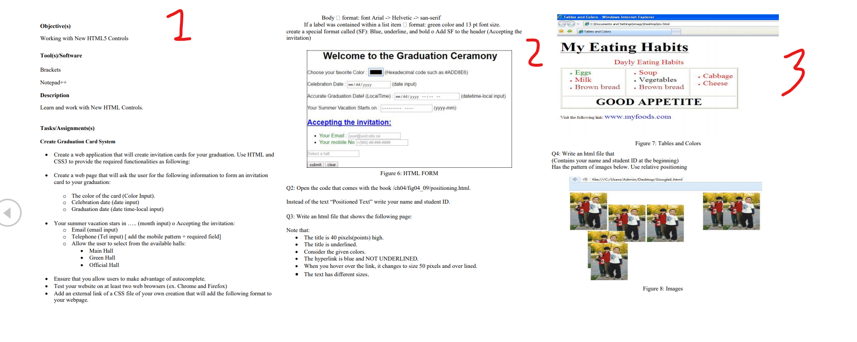 Objective(s) Working with New HTML5 Controls 1 Body O | Chegg.com