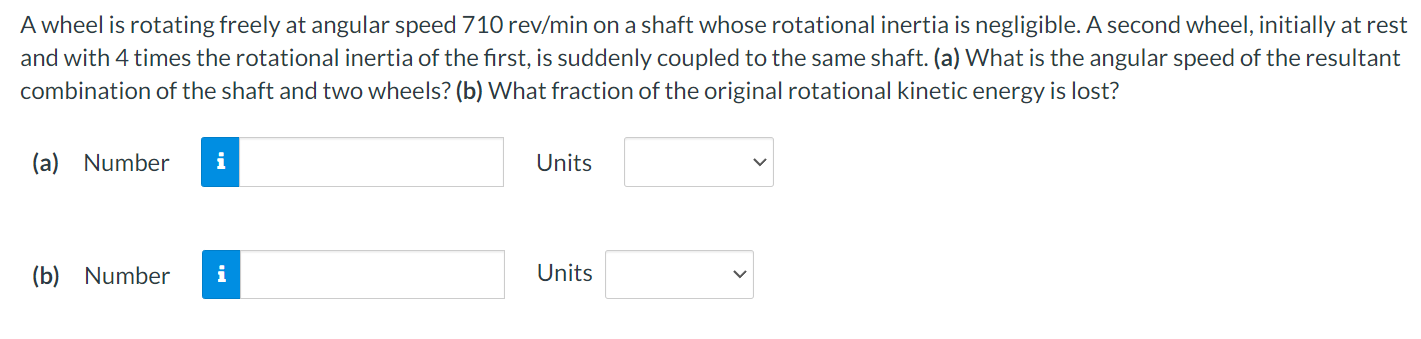 Solved A wheel is rotating freely at angular speed | Chegg.com