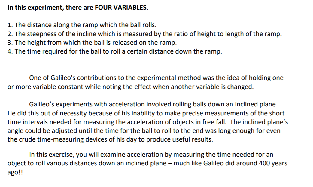 Objective To find the acceleration of the ball | Chegg.com