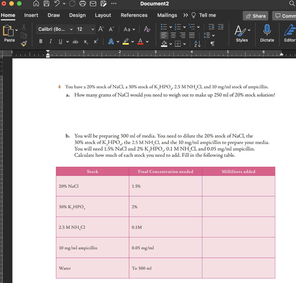 Solved s @ Document2 Home Insert Draw Design Layout | Chegg.com