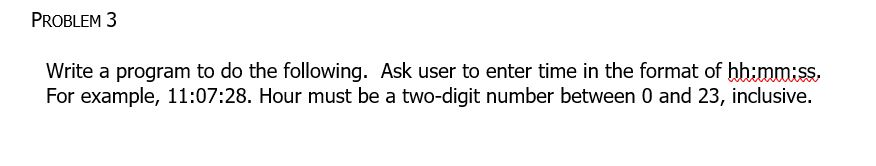 Solved INSTRUCTION AND PROBLEMS Write a Python program for | Chegg.com