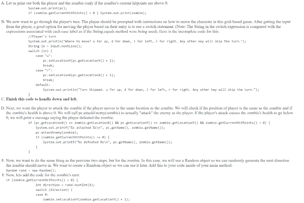 Solved Exercise 1: Creating the PlayableCharacter class We | Chegg.com