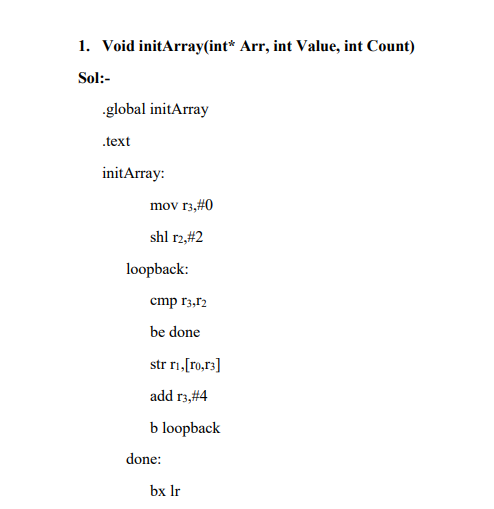 This is ARM ASSEMBLY Language, Cortex M. Please | Chegg.com