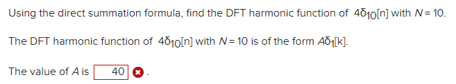 Using the direct summation formula, find the DFT | Chegg.com