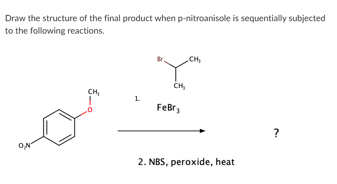 Solved Draw the structure of the final product when | Chegg.com