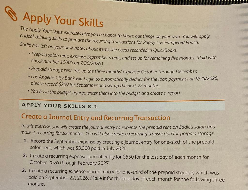 Apply Your Skills The Apply Your Skills exercises | Chegg.com